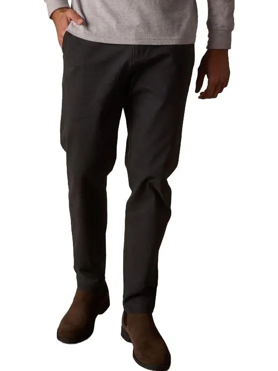 THE NORMAL BRAND Stretch Straight Leg Chino Pants - Charcoal