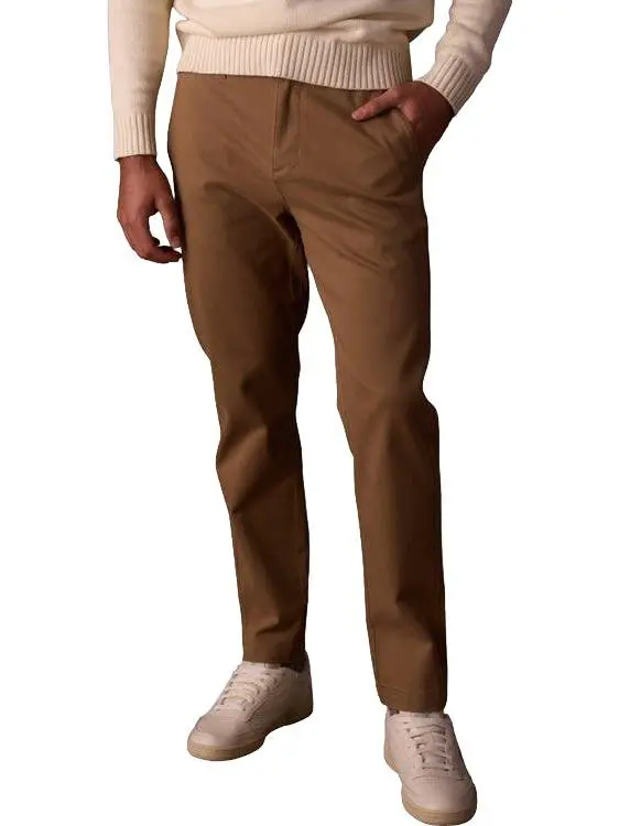 THE NORMAL BRAND Stretch Straight Leg Chino Pants - Russet