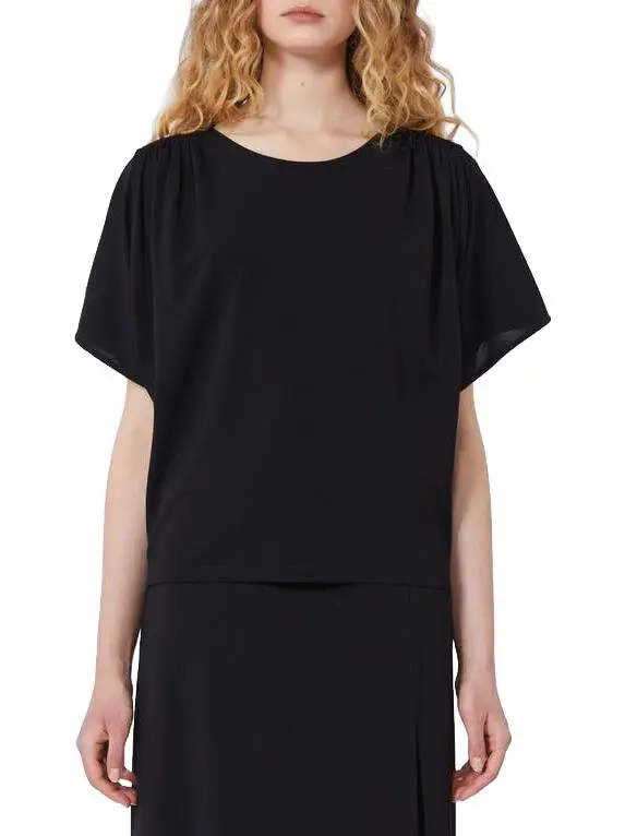 Max Mara Giostra Jersey Top - Black