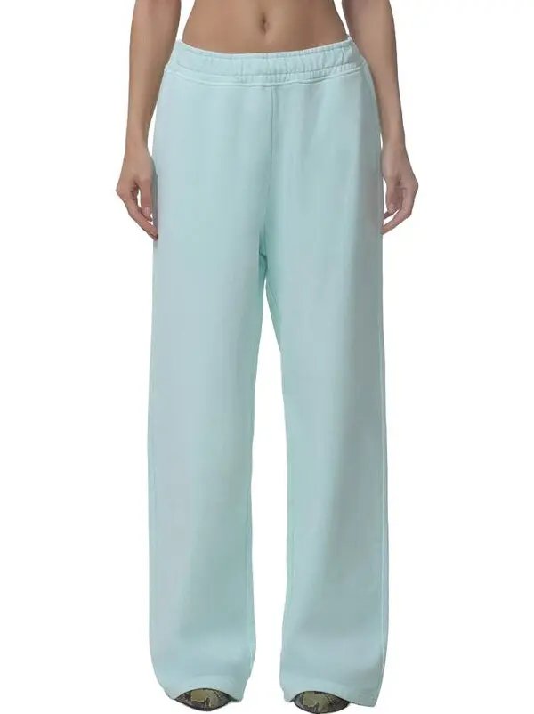AFRM Cotton Straight-leg Sweatpants - Icy Morn