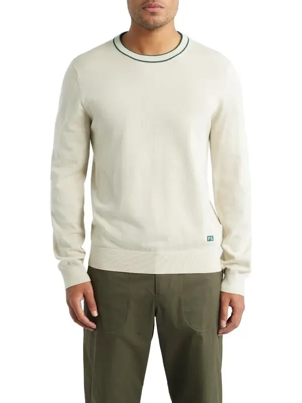 Paul Smith Organic Cotton Crewneck Sweater - Parchment