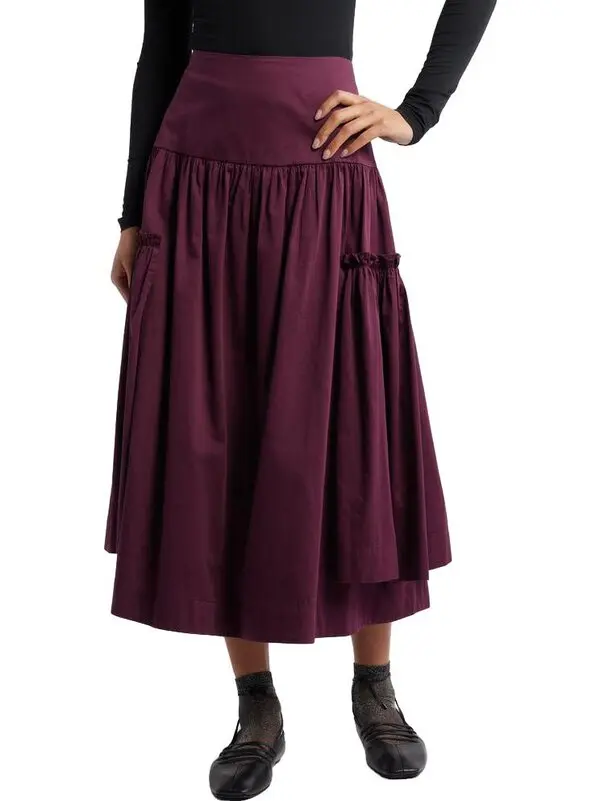 DAMSON MADDER Berta Midi Skirt - Fig