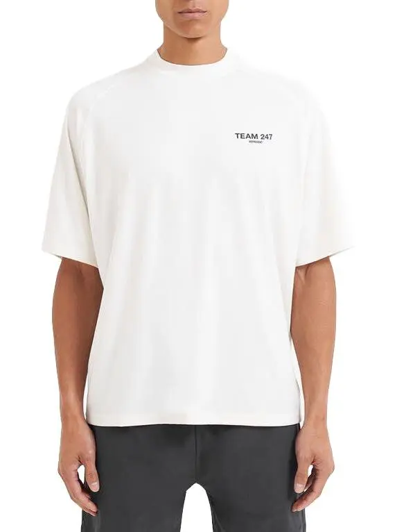 247 BY REPRESENT Team Oversize Graphic T-shirt - Flat White