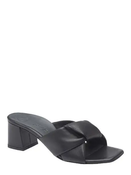 Paul Green Delight Slide Sandal - Black Sportnappa