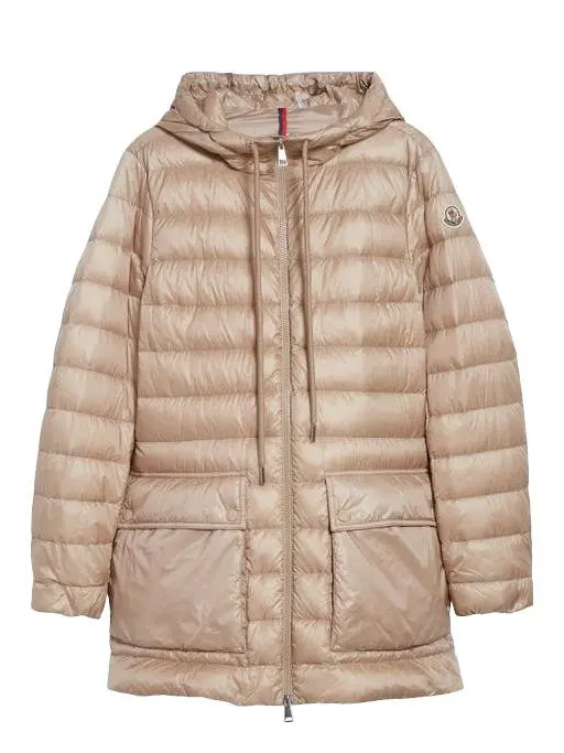 Moncler Jasmin Quilted Hooded Down Puffer Parka - Neutral