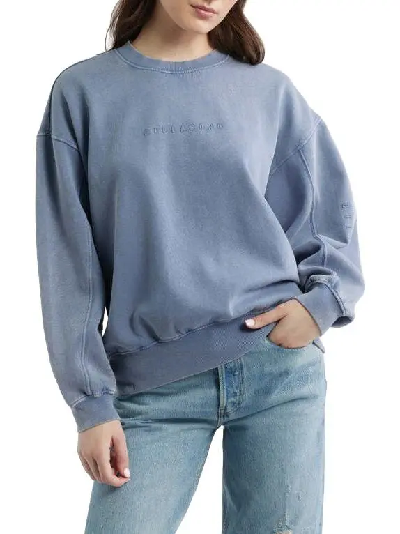 BILLABONG Kendal Fleece Sweatshirt - Stone Blue