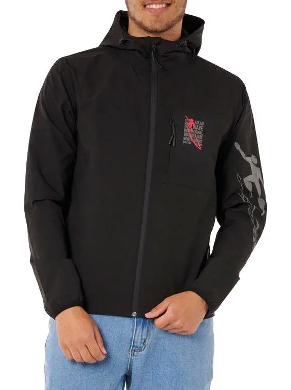 Rip Curl Spray Hooded Jacket - Black