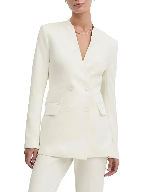 FAVORITE DAUGHTER The Celeste Double Breasted Blazer - Ivory