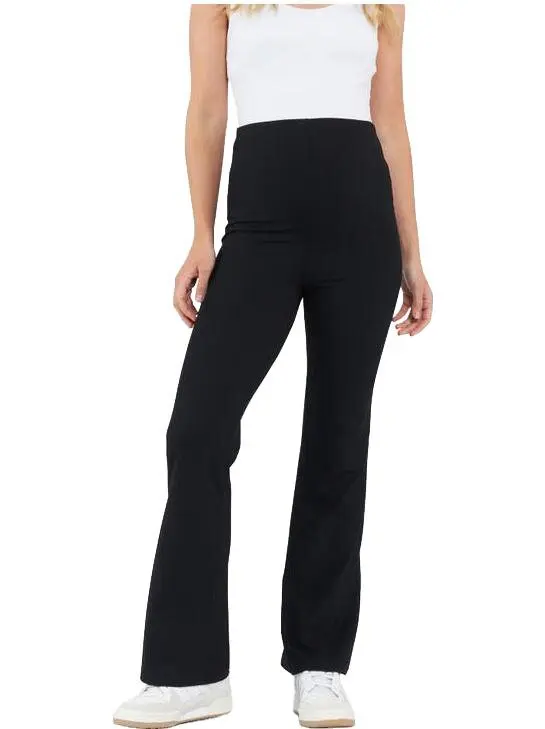 RIPE MATERNITY Rib Flare Pant - Black