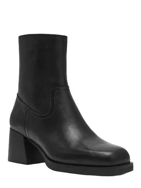 Steve Madden Latches Ankle Booties - Black Leather