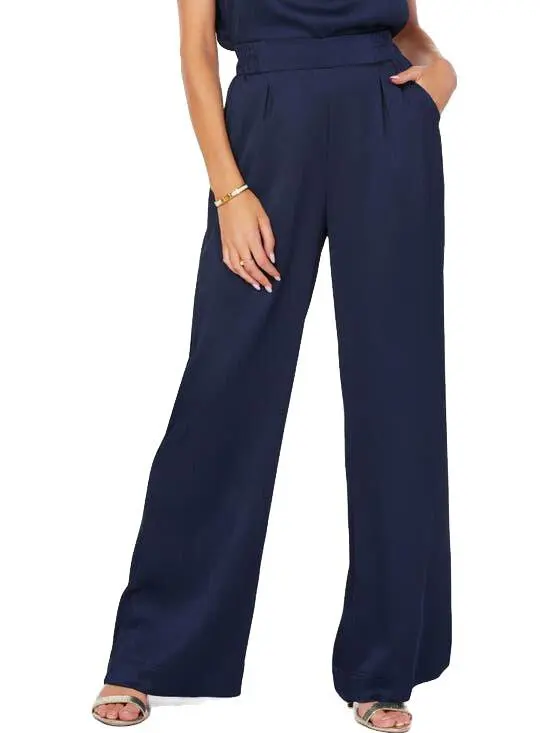 BISHOP + YOUNG Micro Plisse Pull-on Pant - Indigo
