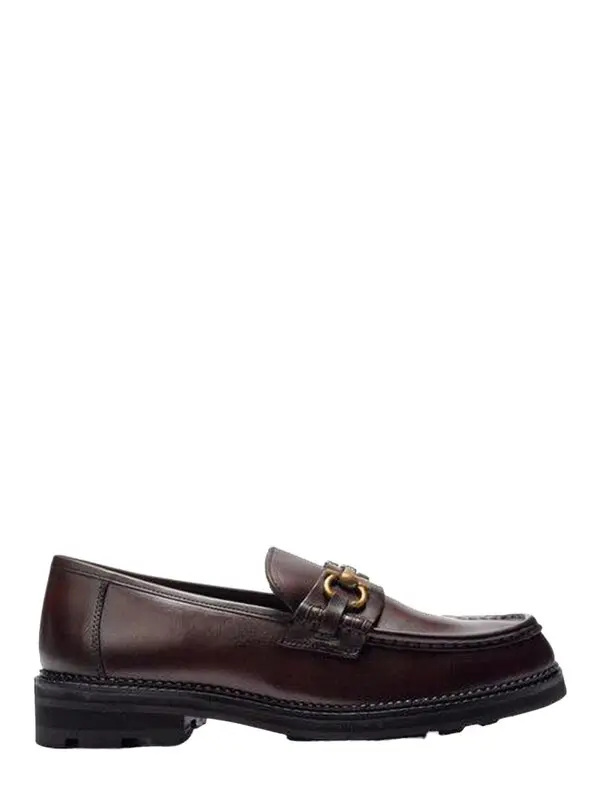 A. VEER Baron Bit Loafer - Brown Leather