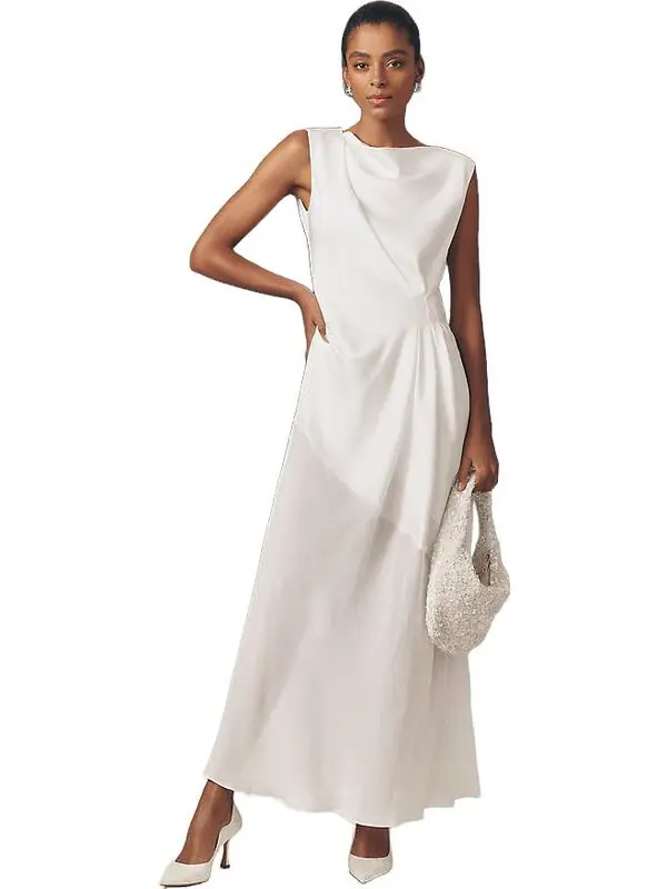 Significant Other Farrah Asymmetric Maxi Dress - Ivory