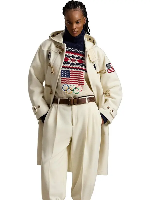 Ralph Lauren Team Usa Opening Ceremony Toggle Coat - Andover Cream