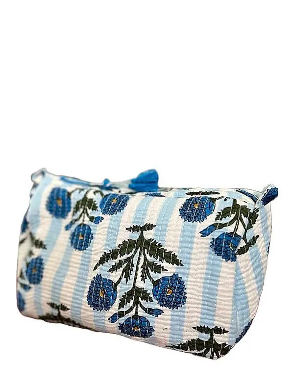 BE DEVA Pali Cosmetic Bag - Cerulean Blue