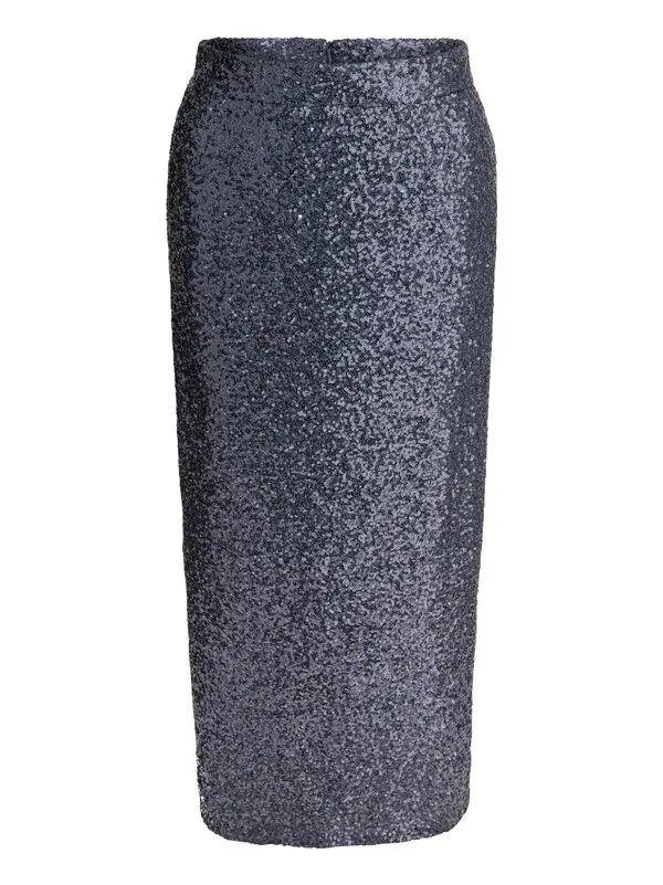 SEMPER Sequined Midi Skirt - Grey