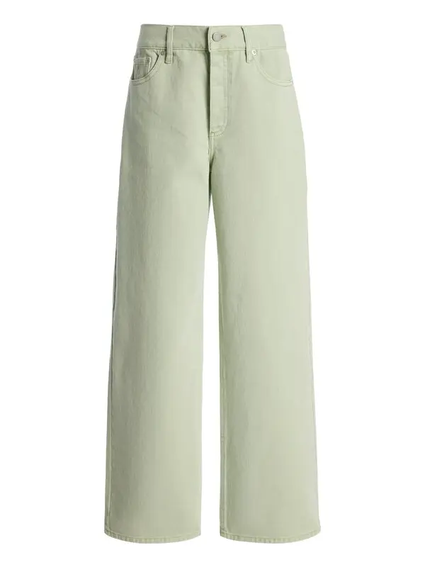 BY MALENE BIRGER Vinola Mid-rise Wide-leg Jeans - Green