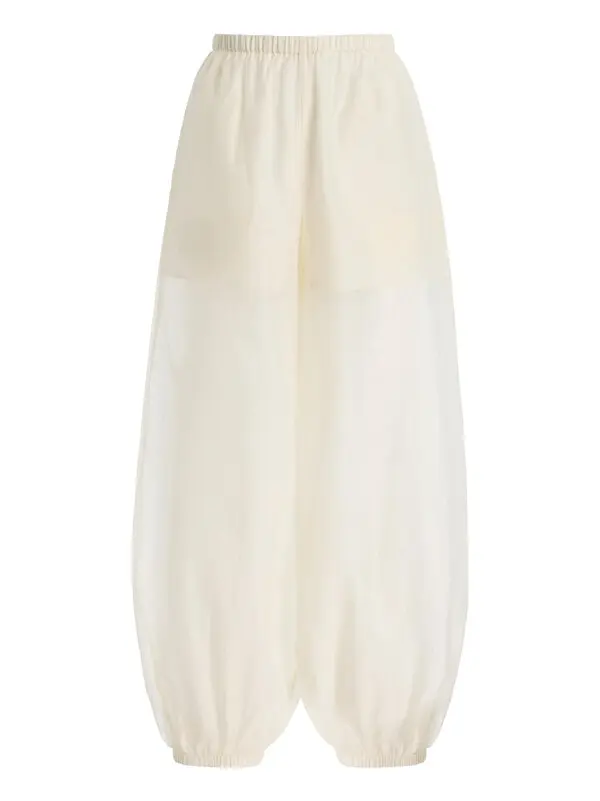 BY MALENE BIRGER Lumas Mid-rise Balloon Pants - White