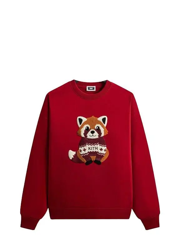 Kith Kithmas Red Panda Nelson Crewneck Sweatshirt - Allure