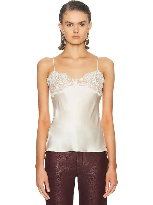 Chloé Camisole Top - Eden White