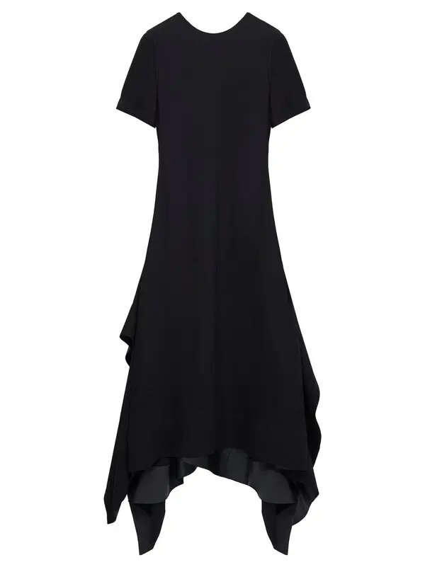 Loewe Leather-trim Maxi Dress - Black
