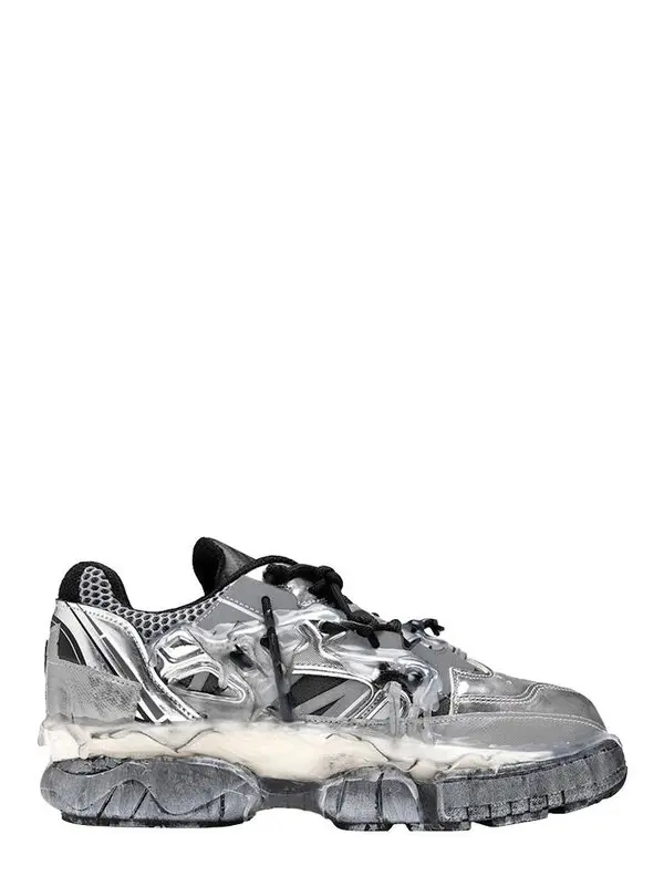 MAISON MARGIELA Fusion Low-top Sneakers - Silver/black
