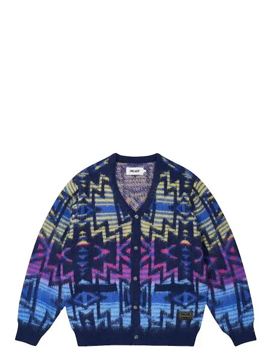 PALACE Navajo Knit Cardigan - Blue