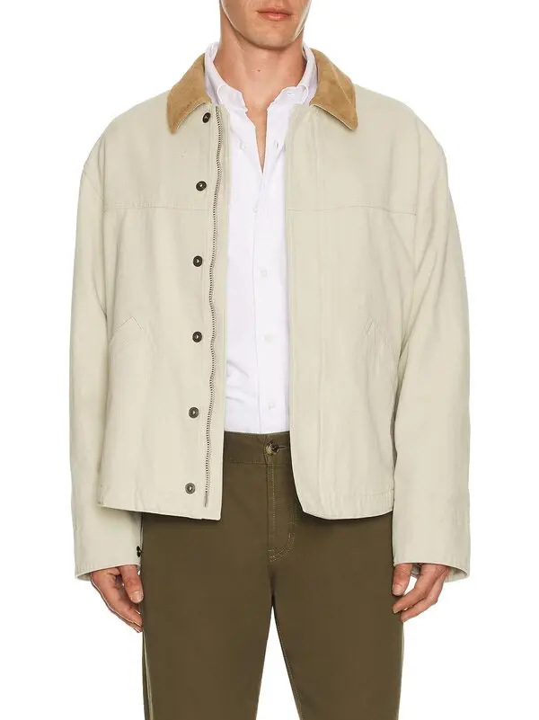 TOM FORD Cotton Canvas Workwear Jacket - Cream White