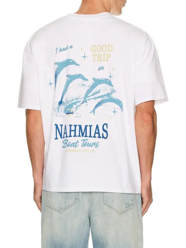 NAHMIAS Boat Tours Boxy T-shirt - White