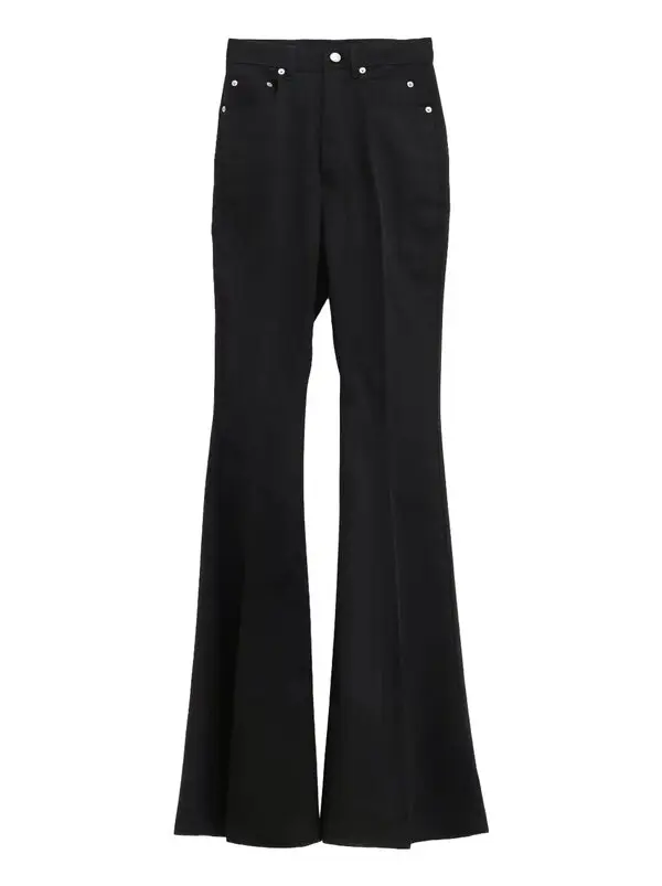 Rick Owens Temple Flared Trousers - Black