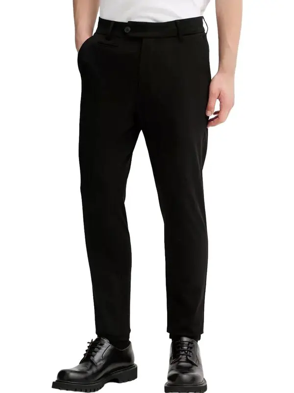 LES DEUX Button-fastening Trousers - Black