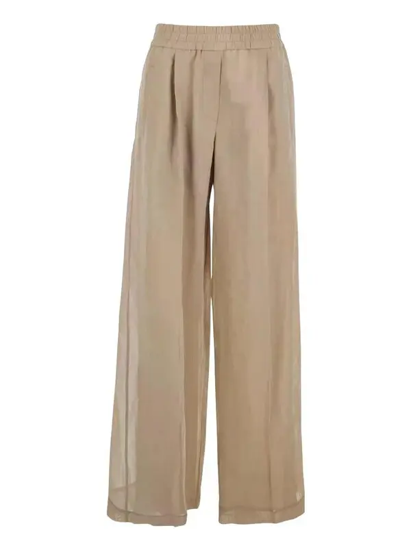 Brunello Cucinelli Elasticated Palazzo Pants - Neutrals