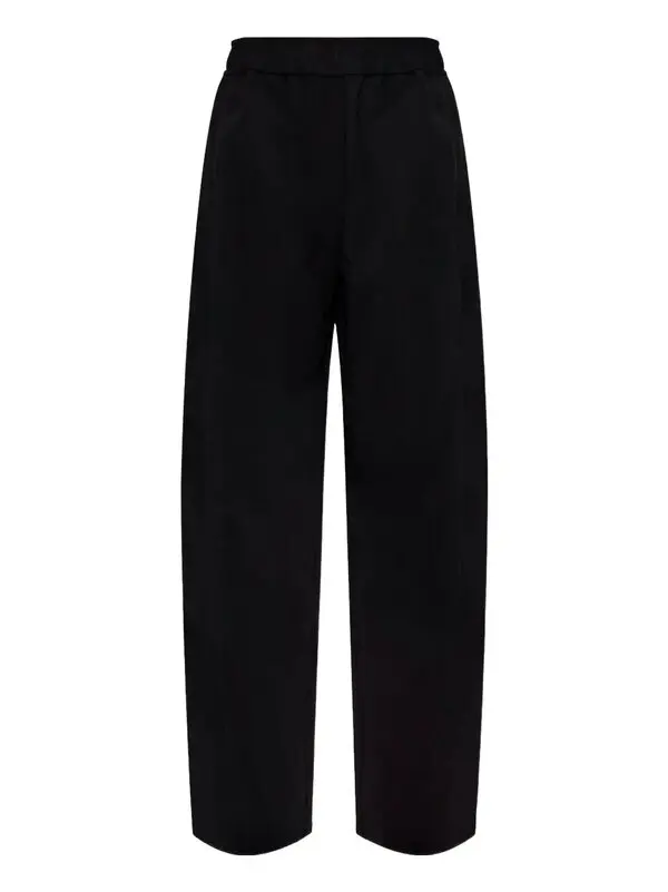 GANNI Elasticated Waist Trousers - Black