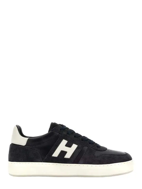 Hogan H-tv Suede Logo Sneakers - Blue