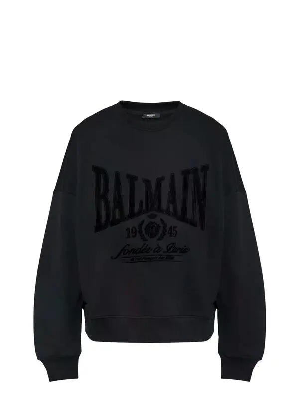 Balmain Logo-print Sweatshirt - Black