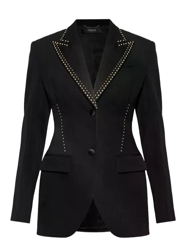 Versace Studded Blazer - Black