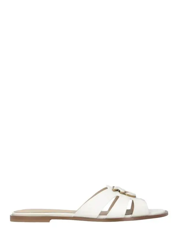 Pinko Love Birds Flat Sandals - White