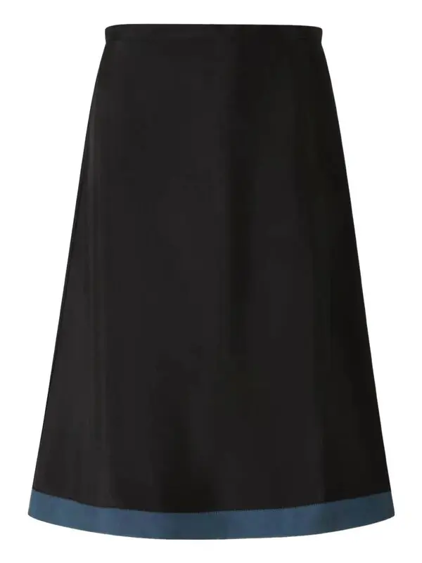 Marni Midi Skirt With Fabric Hem - Black