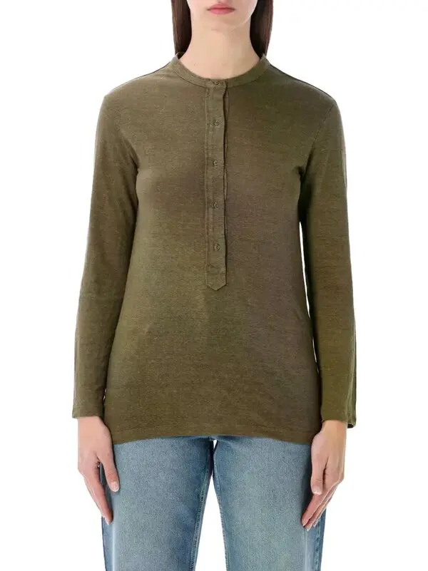 MARANT ETOILE Lucy Long-sleeve T-shirt - Green