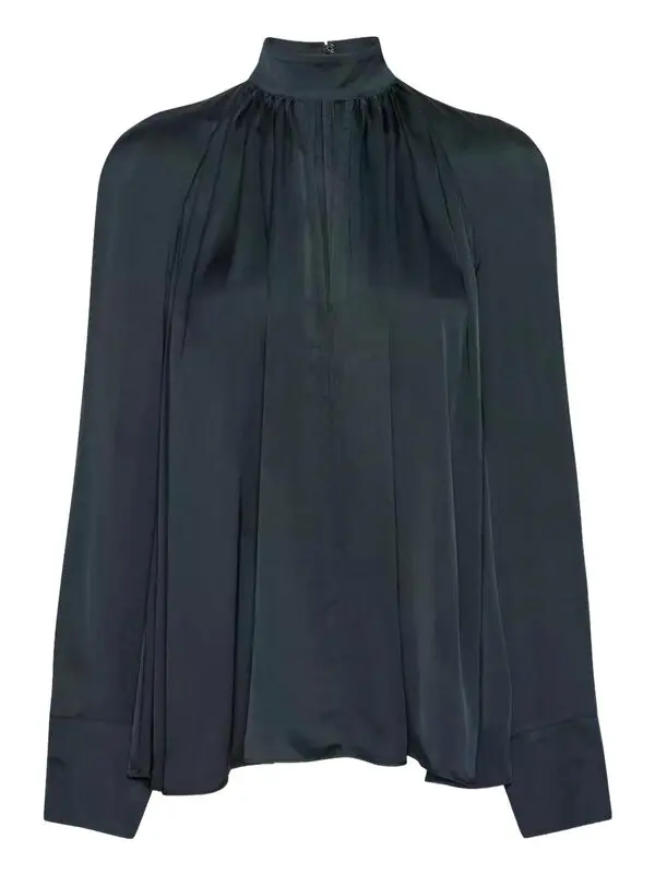 Remain Birger Christensen Bow Blouse - Blue