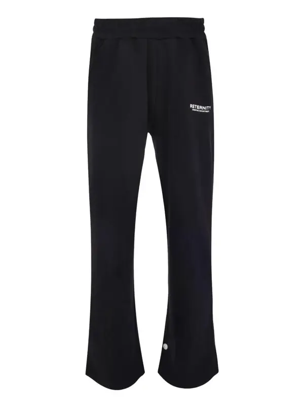 RETERNITY Logo-detail Track Pants - Black