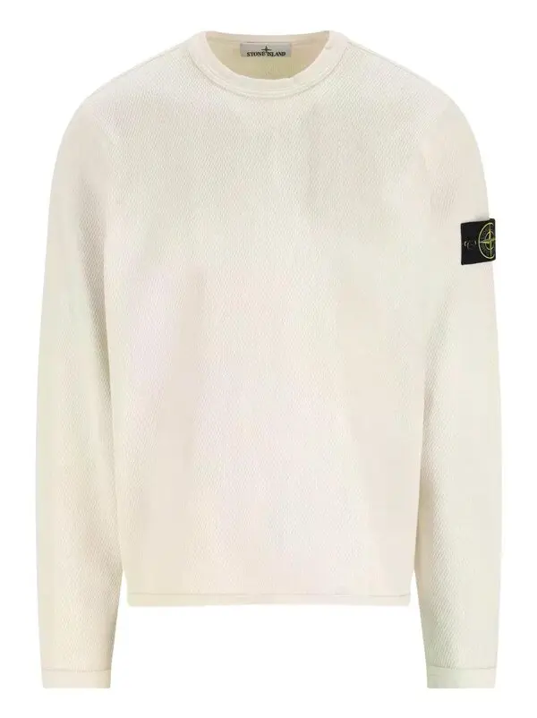 Stone Island Waffle Crew-neck Sweater - Neutrals