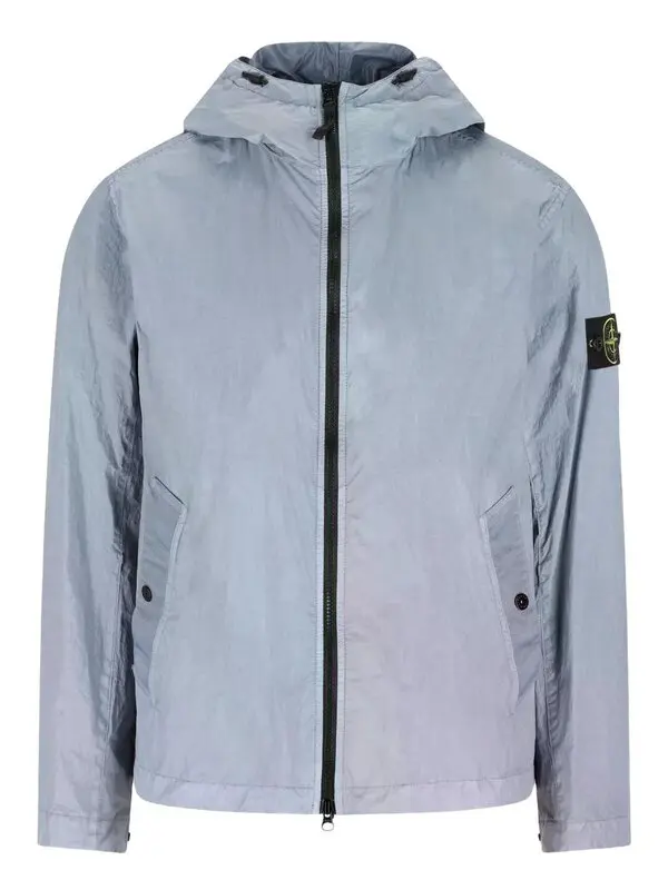 Stone Island Hooded Zip Jacket - Blue