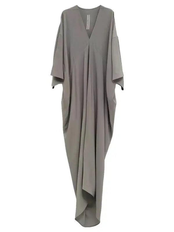 Rick Owens V-neck Maxi Dress - Grey