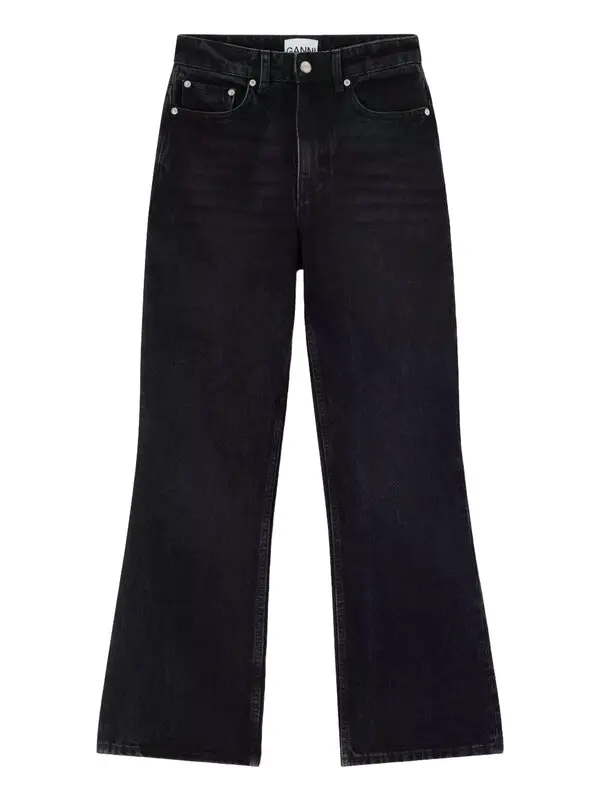 GANNI Flared Jeans - Black