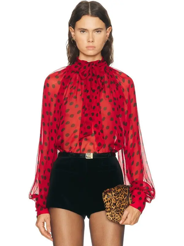 Ronny Kobo Zenia Top - Black Red