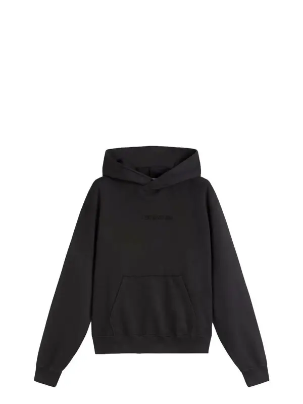 LES HÉRITIERS Logo Hooded Sweatshirt - Black