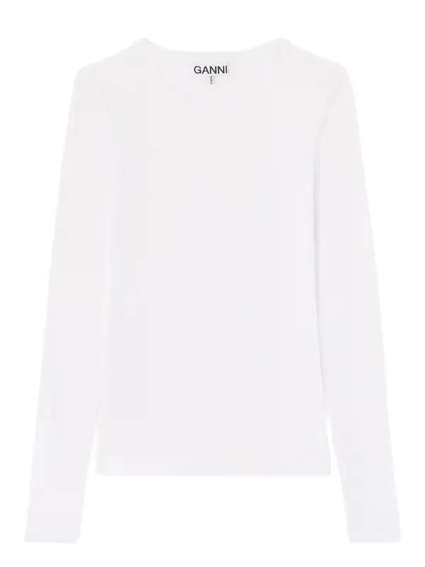 GANNI Long-sleeve T-shirt - White