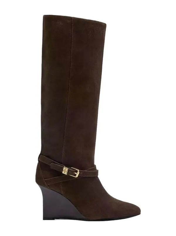 GANNI Buckle-strap Boots - Brown