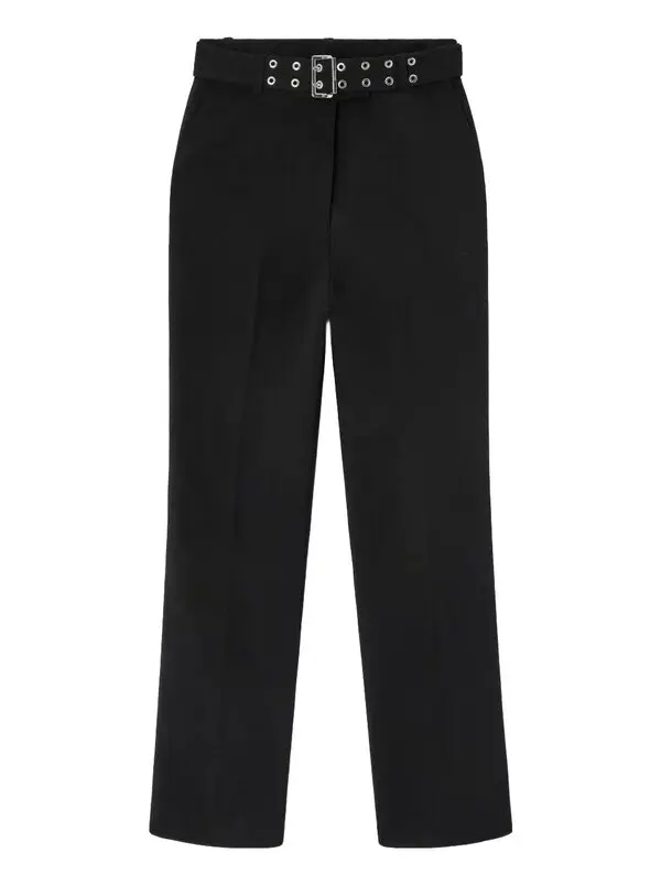 GANNI Belted Trousers - Black